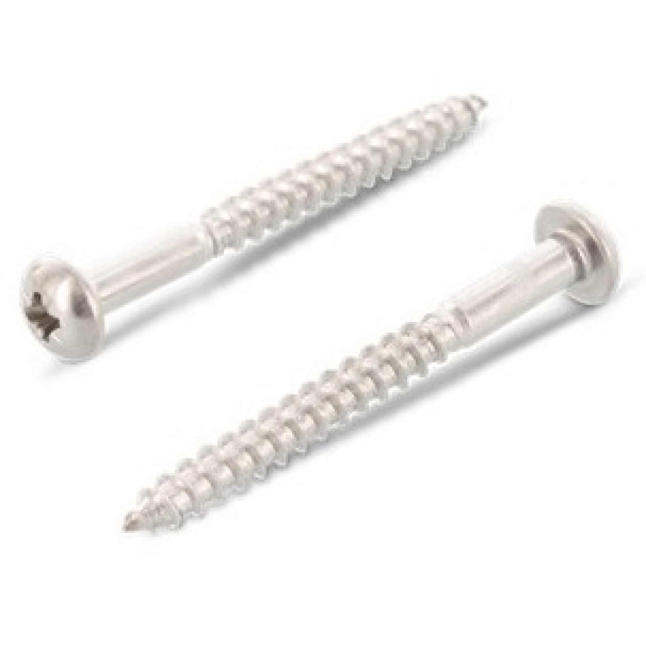 DIN 7996 Halbrund-Holzschrauben mit Kreuzschlitz, A2 Edelstahl, 4,5X45 ...